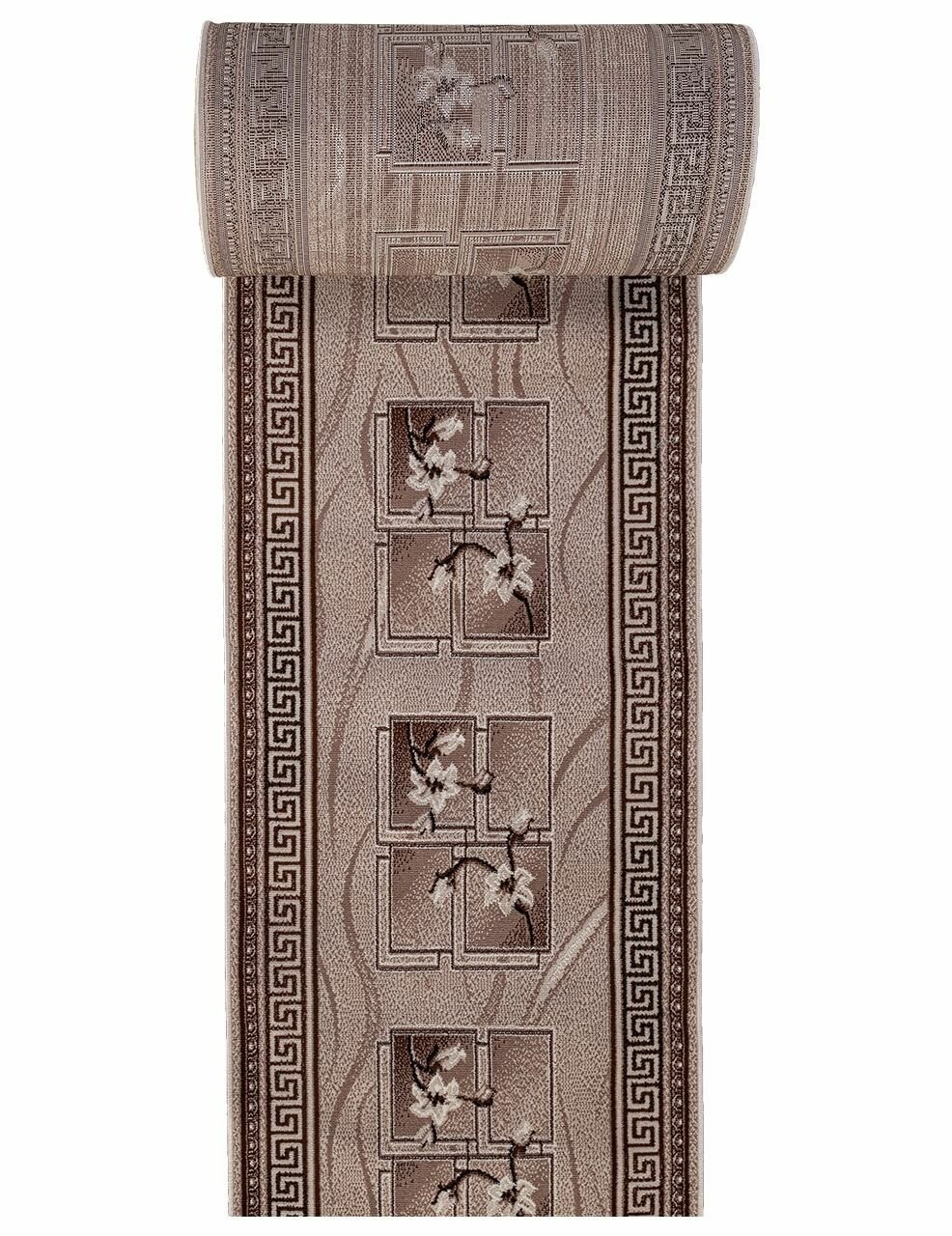 Ковровая дорожка Диана 36 Коричневый- 1х7