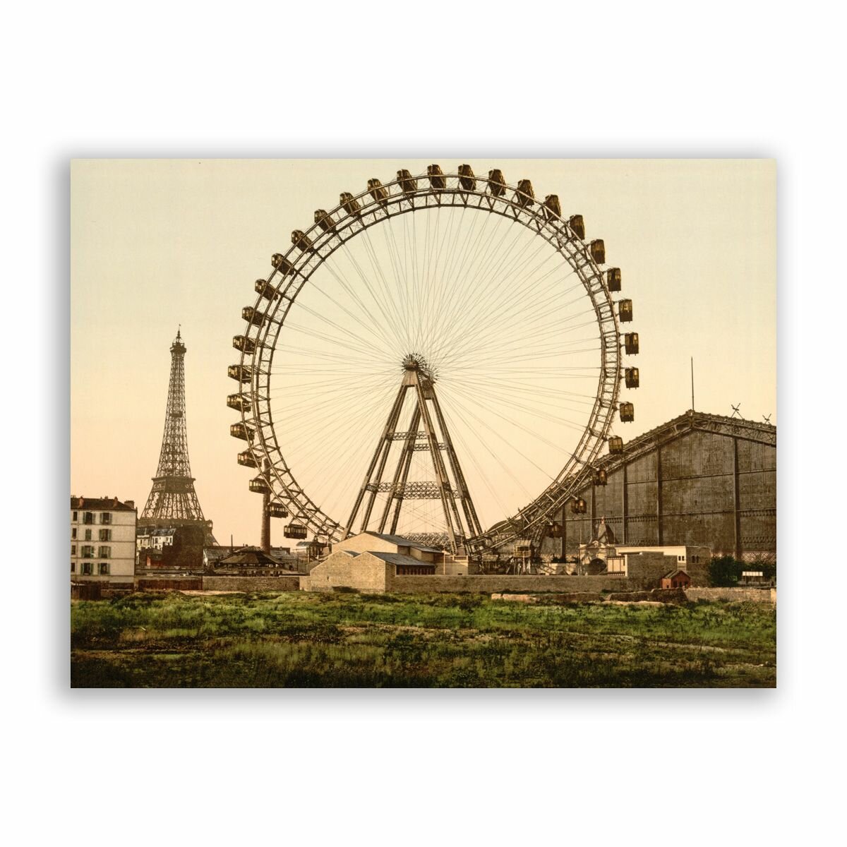 Постер, плакат на бумаге / La grande rue, Paris, France / Размер 60 x 80 см