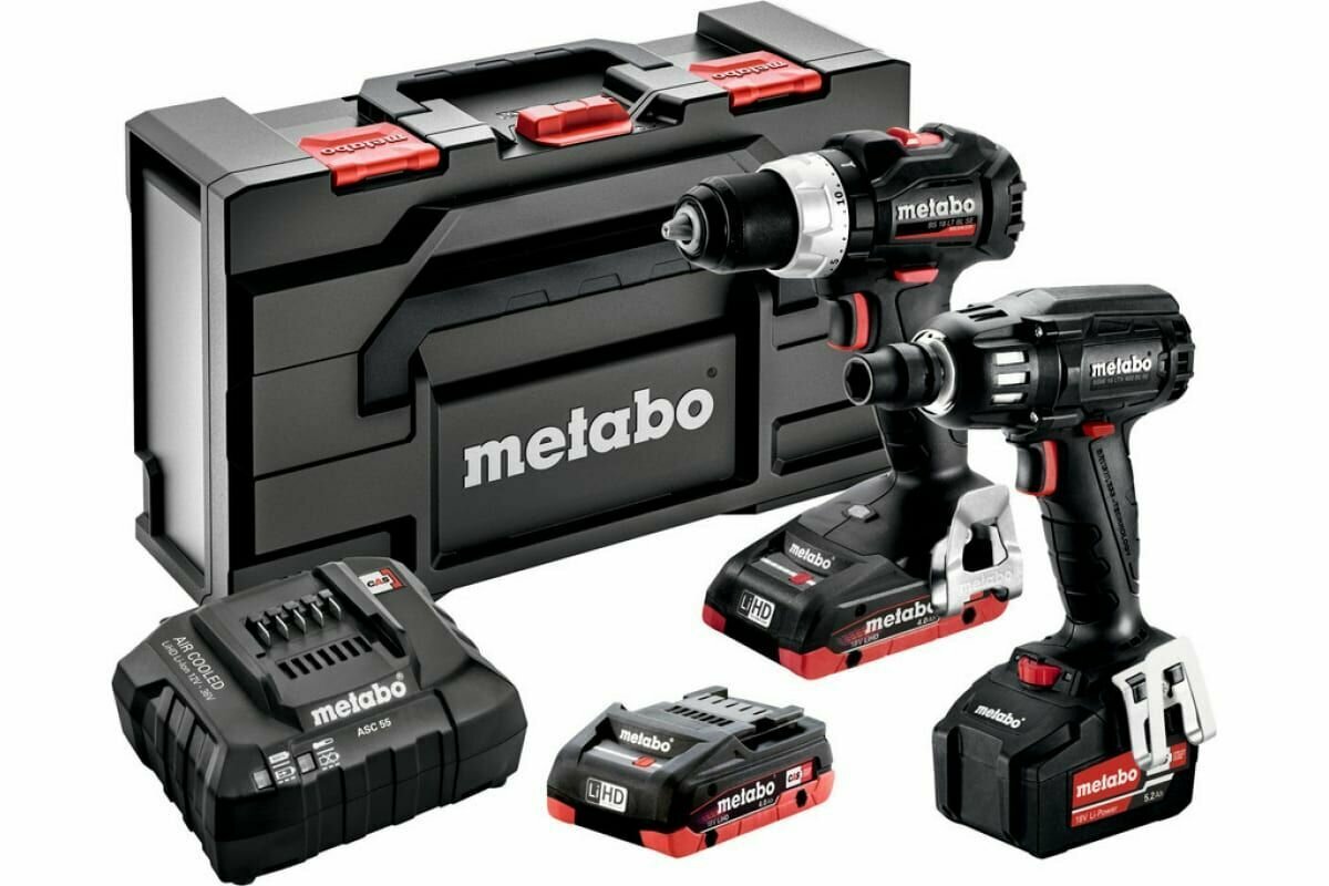 Набор аккумуляторных инструментов Metabo Combo Set BS18LTBLSE+SSW400LTXBLSE 685220960