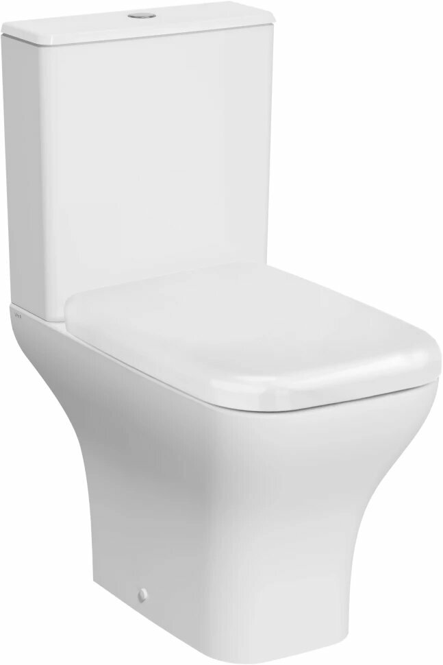 Унитаз-компакт VitrA Polar 9843B003-7201 безободковый, с сиденьем микролифт, белый