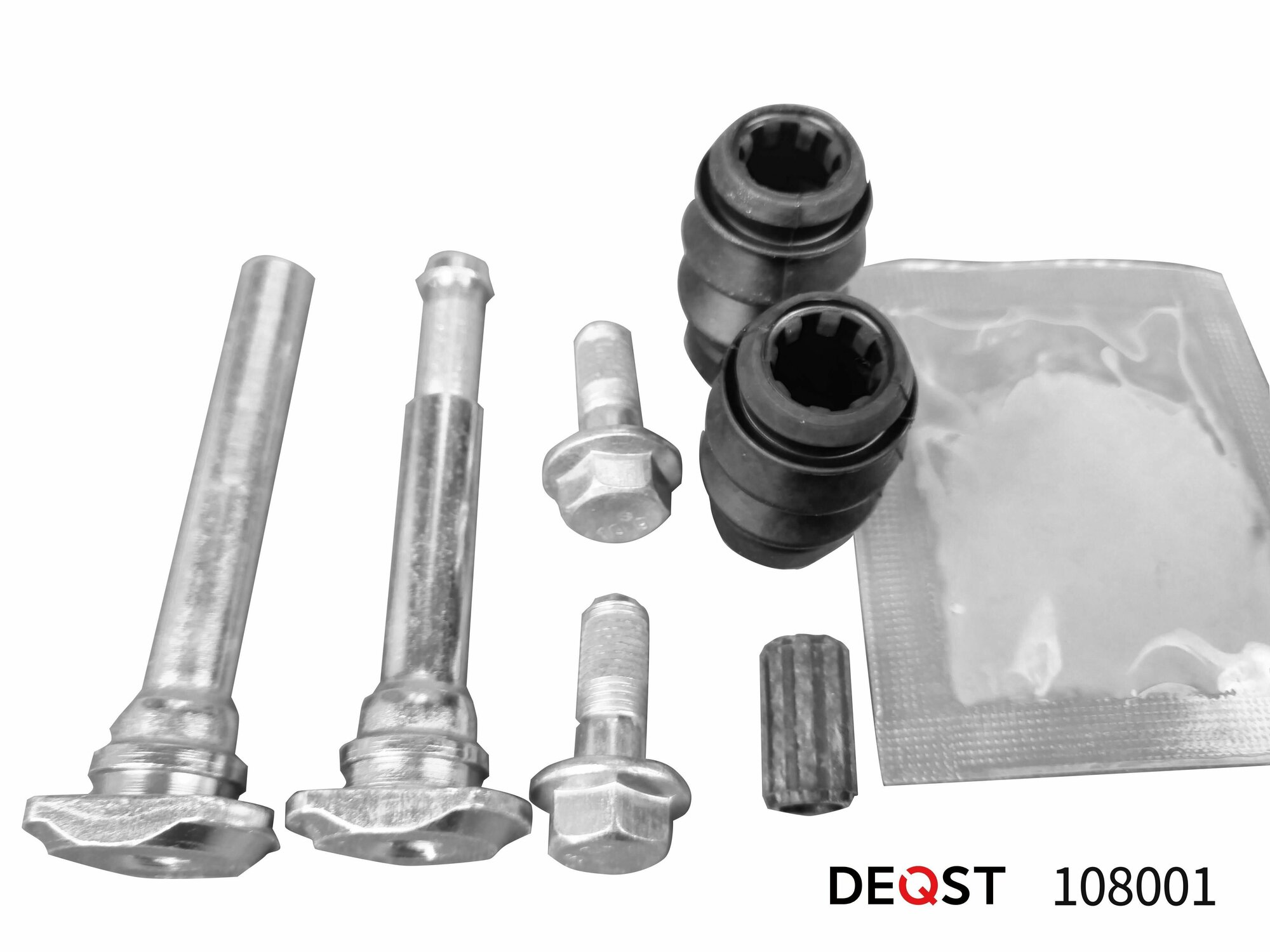 Комплект направляющих тормозного суппорта (направляющая O 10mm, суппорт Bosch). Применяемость: CITRO, Deqst 108001