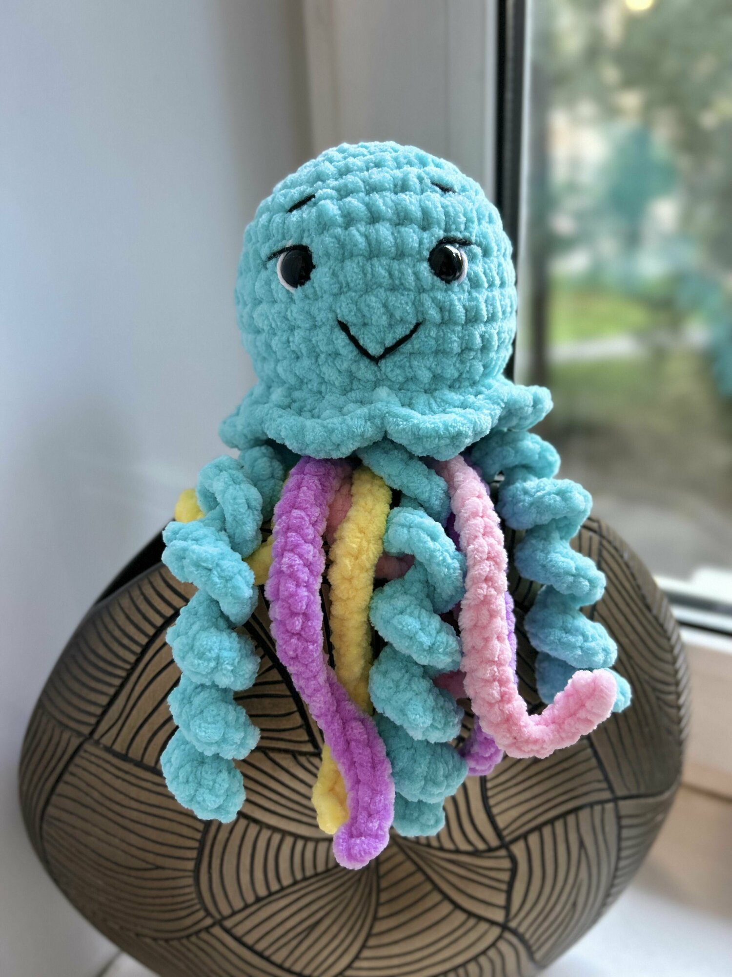 Медуза плюш ручная работа