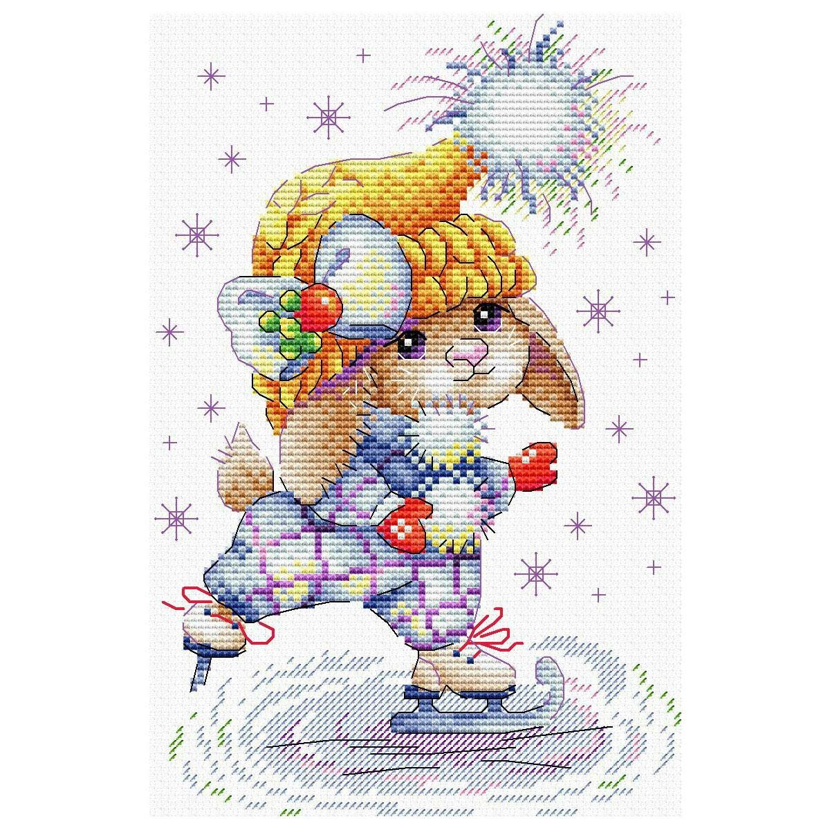 М-650 Набор для вышивания МП Студия 'Модный фигурист' 14*21см