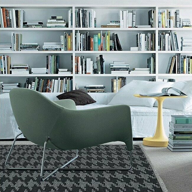 Кресло Бали Bali Lounge chair дизайн Carlo Colombo (2006) (серо-зеленый)