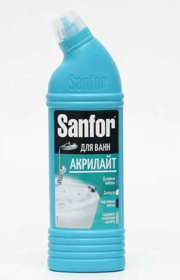 Sanfor Гель для чистки акриловых ванн Акрилайн MML, 750 гр/