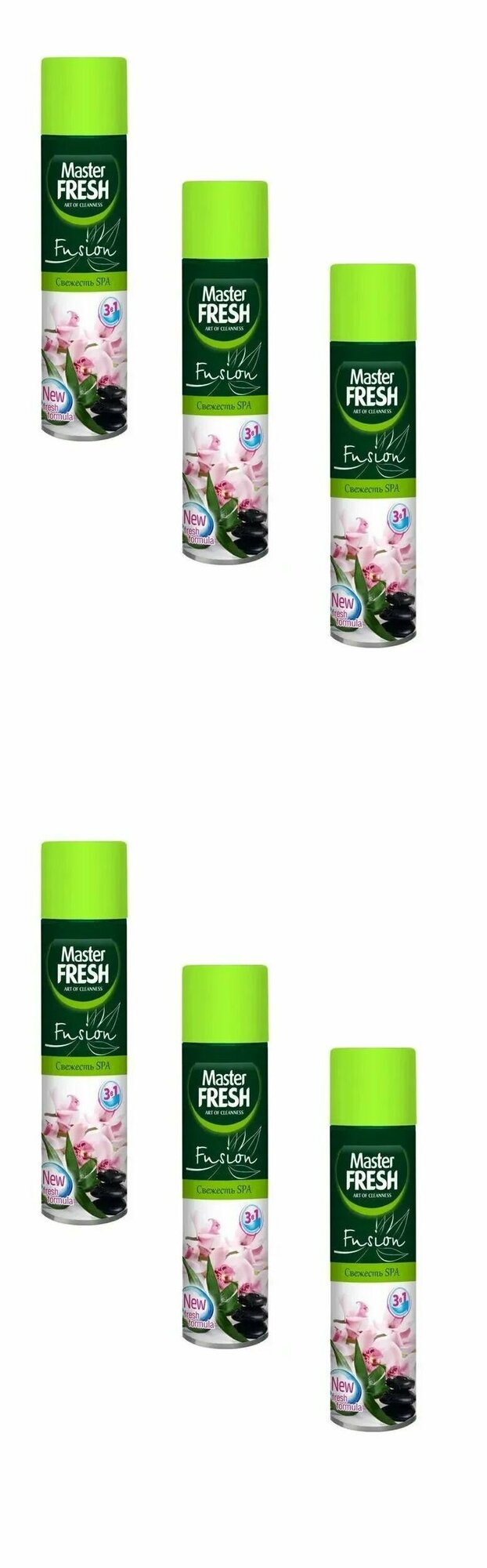 Master Fresh Освежитель воздуха Fusion Свежесть Spa, 300 мл, 6 шт/