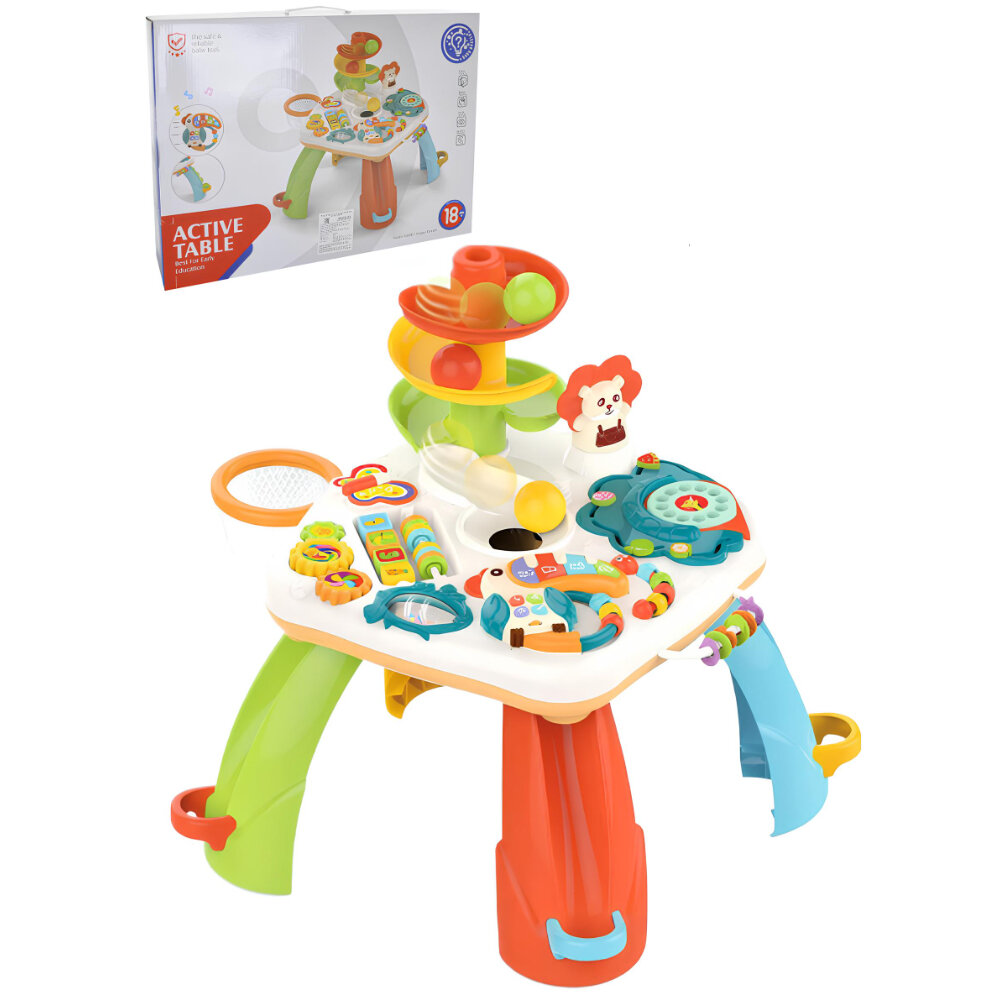 Игровой интерактивный развивающий бизиборд, детский музыкальный центр "Игровой стол" для малыша