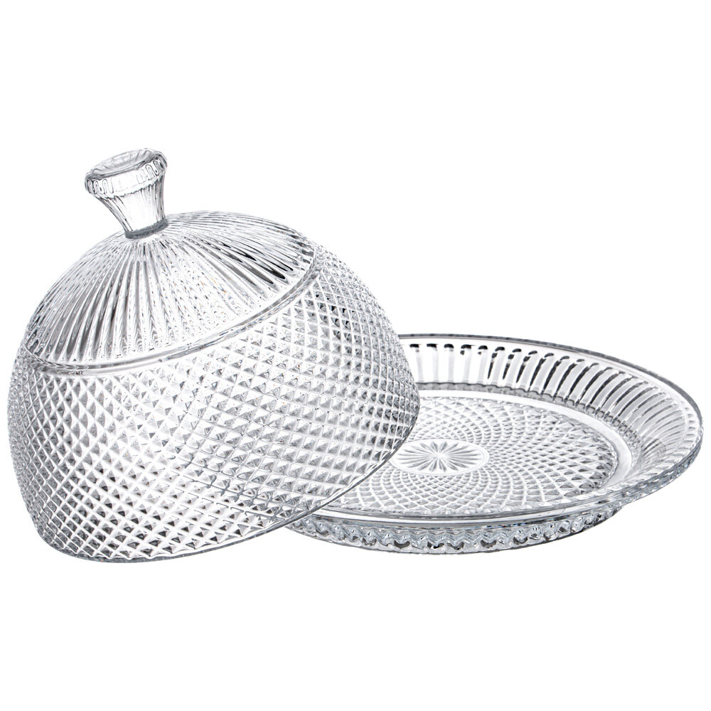 Блюдо с крышкой LEFARD Diamant 20см стекло