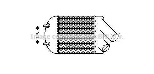 Радиатор интеркулера DACIA LOGAN 1.5dCi (04>) Ava арт. RTA4222