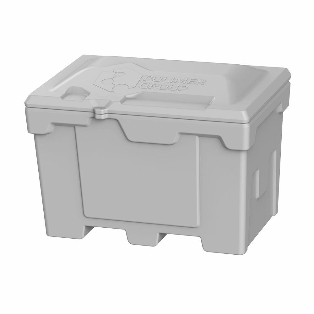 Ящик для хранения Polimer Group, для соли, реагентов, серый, 500 л