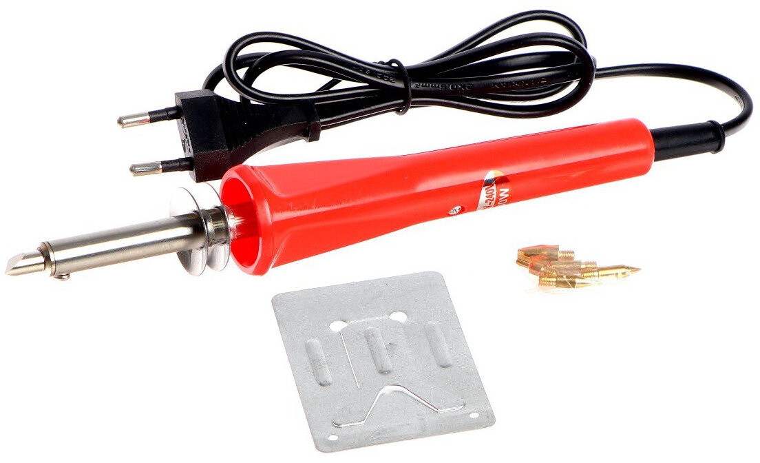 Аппарат для выжигания по дереву с насадками DK-01, в комплекте выжигательный прибор + 5 насадок + подставка