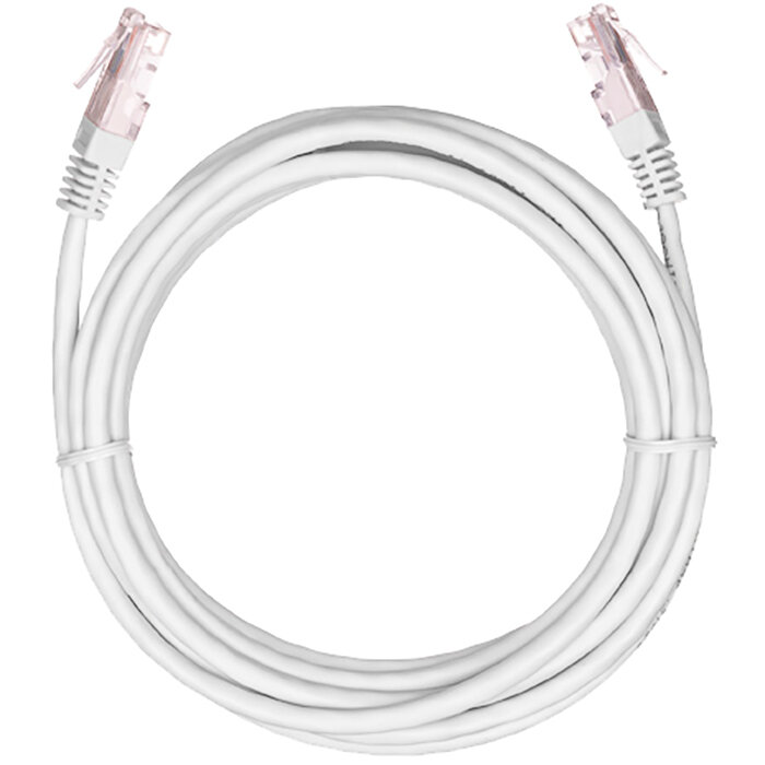 Патч-корд UTP кат.5e, 3м, RJ45-RJ45, серый, 10 шт, NETLAN (EC-PC4UD55B-030-GY-10)