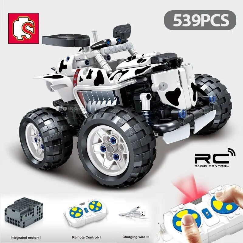 Конструктор Sembo 701910C Техника Q Car Пятнистая собака на р у 525 дет.