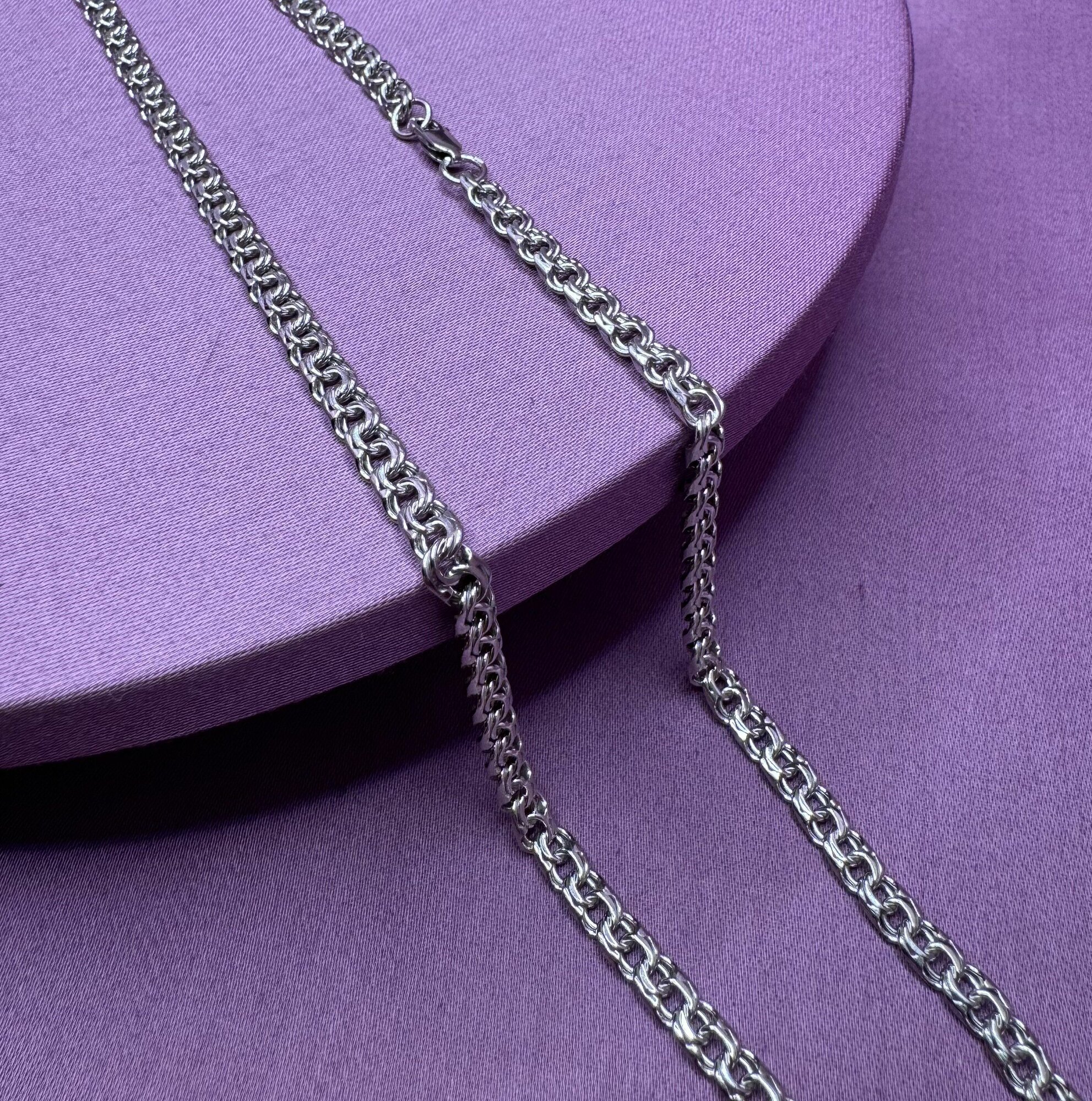 Цепь серебро, 925 проба, родирование