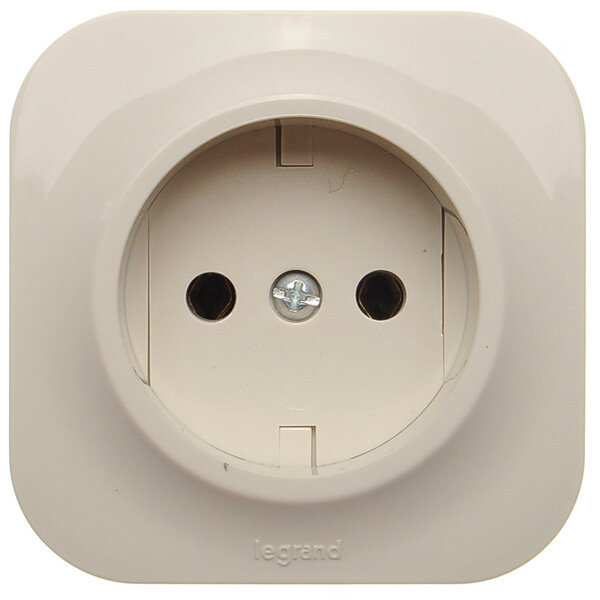 Розетка Quteo 782240 о/п бежевая Legrand (3 шт. в комплекте)