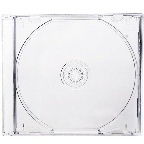 Коробка на 1 CD jewel стандартная прозрачный трей, Тайвань