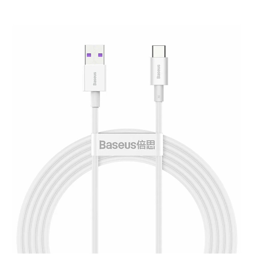 Кабель Baseus Superior Series Fast Charging, USB - Type-C, (CATYS-A02) 66W, 2м, белый