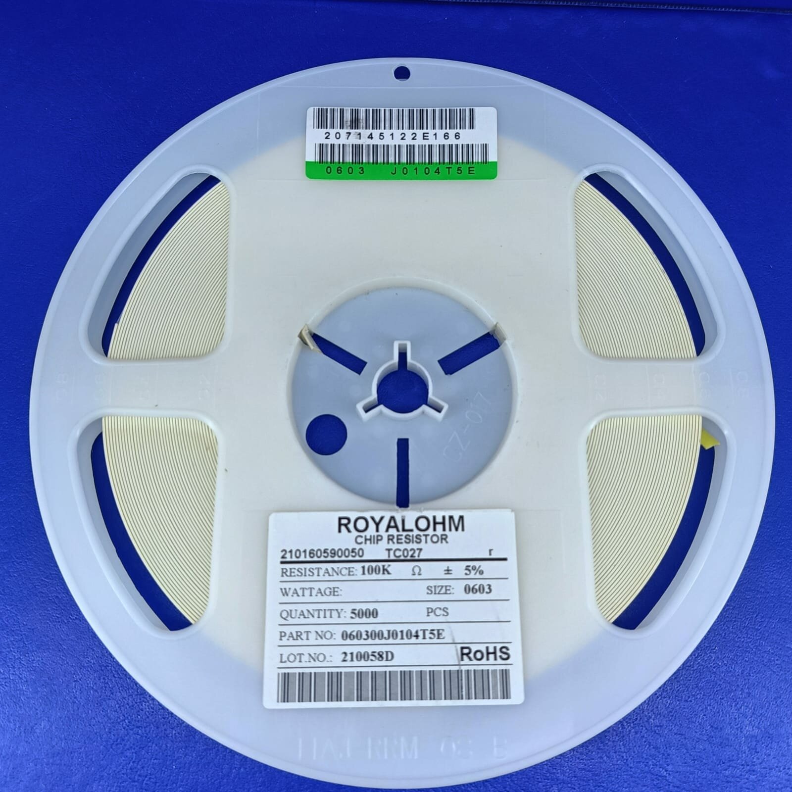 50 штук SMD резистор 0603 100K (арт.68049)