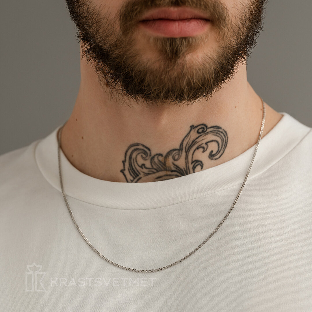 Цепь серебро, 925 проба, родирование