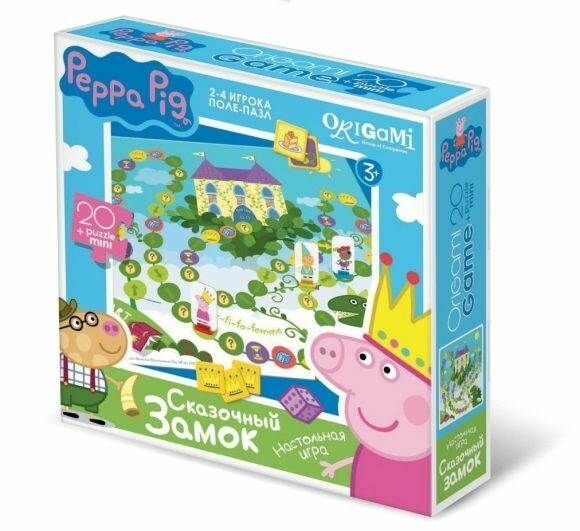 Peppa Pig. Наст. игр. поле-пазл"Сказоч. замок"мини-пазл