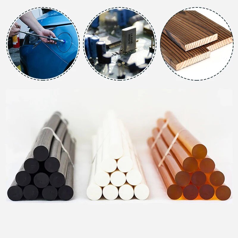 10 шт 11 мм термоплавкий клей-палочка 120/150 градусов высокотемпературные клеевые палочки инструмент для ремонта автомобиля инструменты для ремонта листового металла клеевые палочки для ремонта