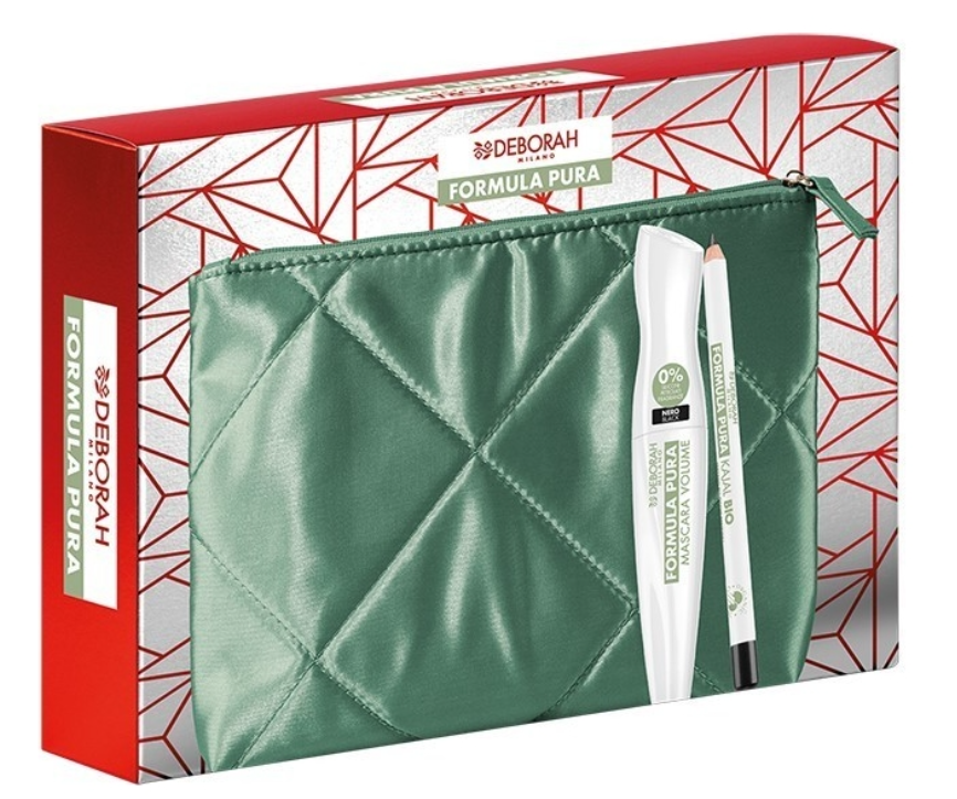 Набор в косметичке Deborah Milano 12: Тушь для ресниц MASCARA VOLUME, Карандаш для глаз KAJAL BIO