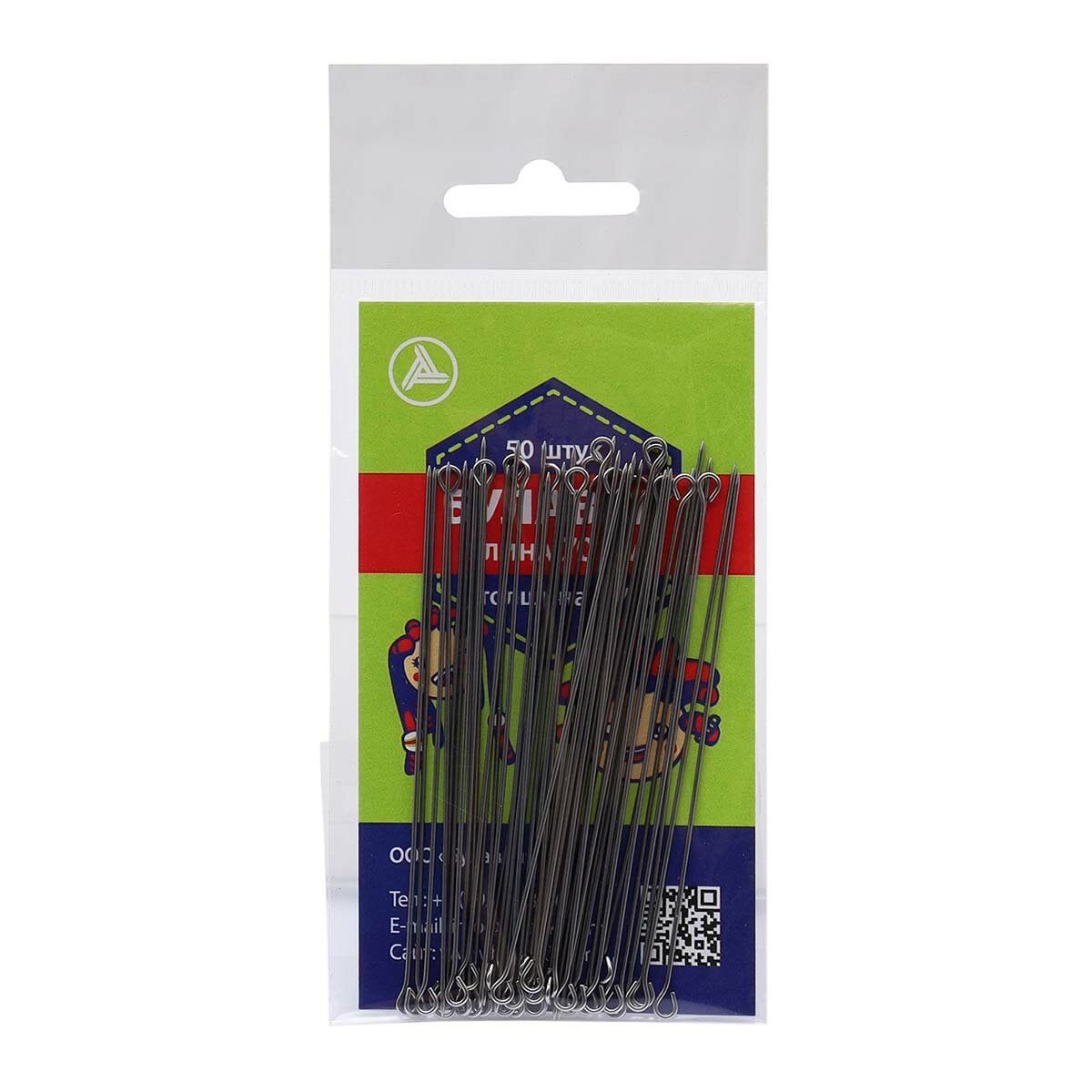 Булавки портновские длинные, 70*0,7 мм, 50 шт, с ушком, 'Булавка'