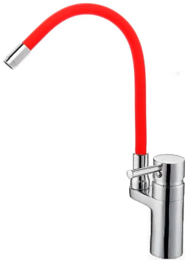 Смеситель для кухни с гибким изливом D-Lin хром (D157315-4)