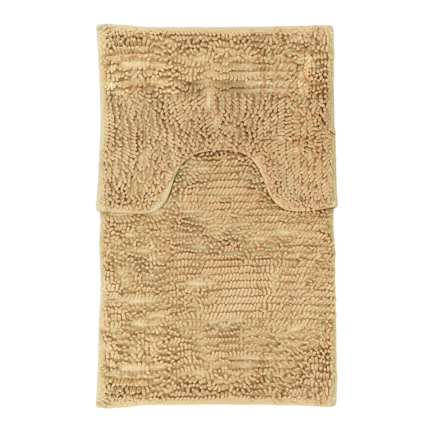 Набор ковриков для ванной Лапша, размер: 50х80см, 2шт, цвет: кремовый