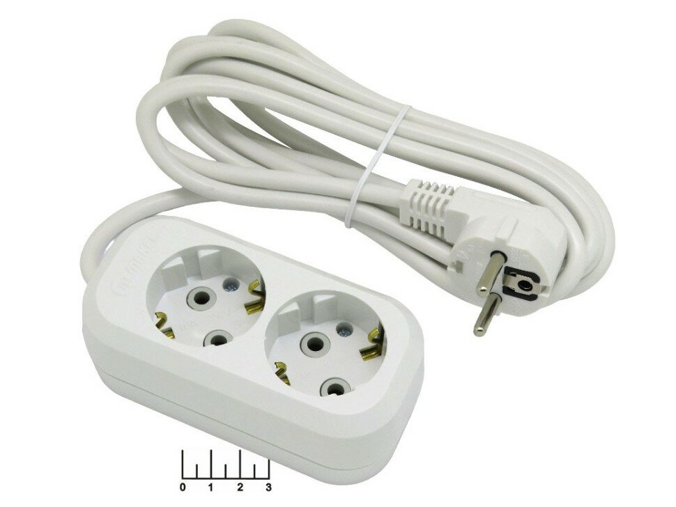 Удлинитель электрический 2/3м с землей Makel (max-16A) (MGP113)