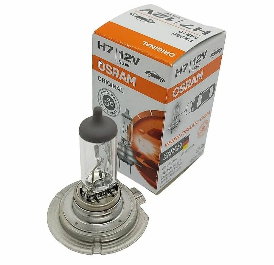 Лампа накаливания Osram 64210 H7 12V55W PX26d Original