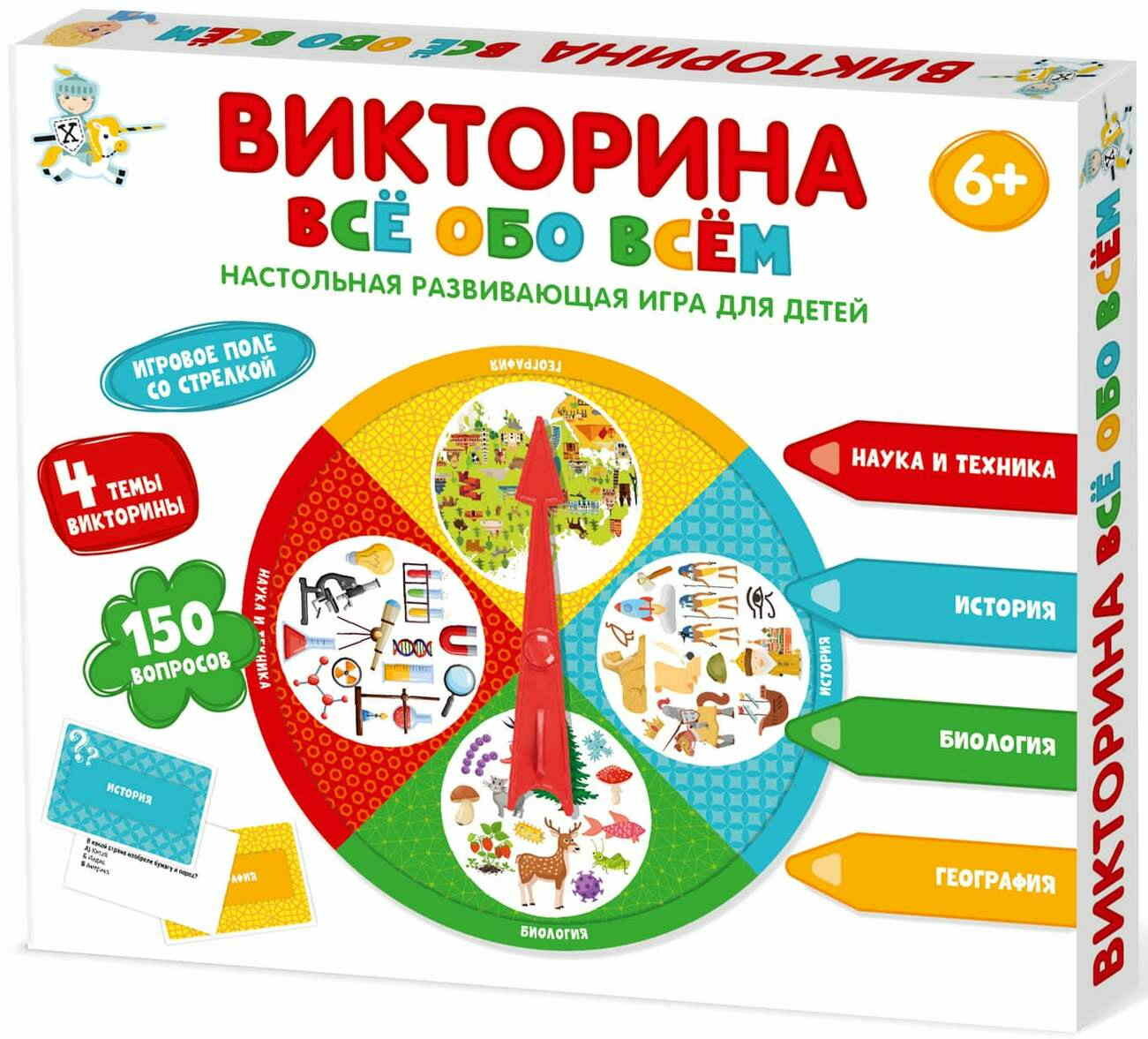 Игра настольная Викторина "Все обо всем"