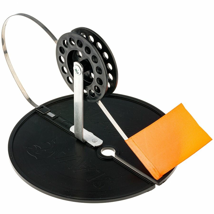 Жерлица зимняя диаметр 18 см. кат .7.5 см на алюминиевой стойке 5 шт. в сумке