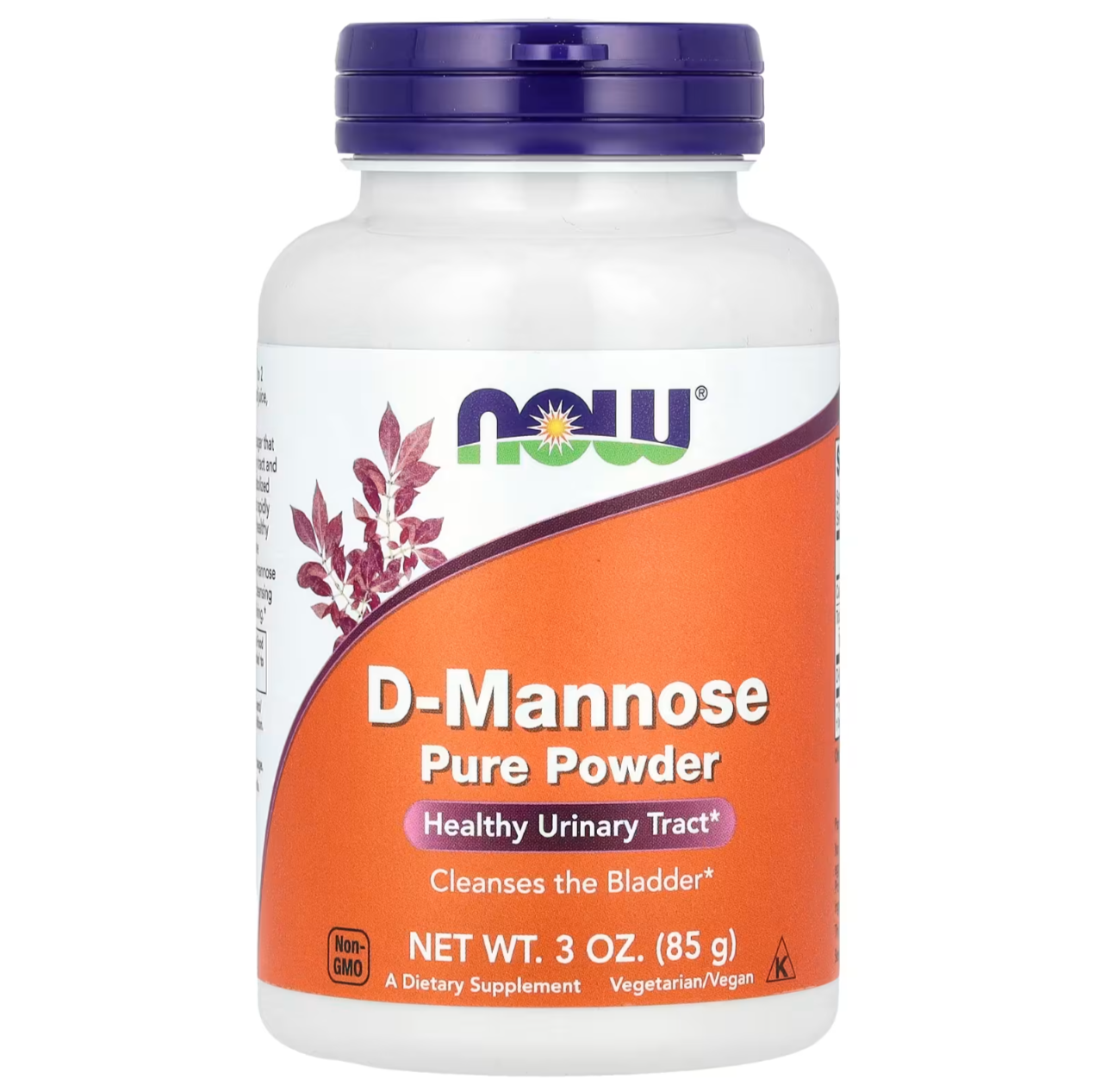 D-манноза NOW Foods, сертифицированный органический чистый порошок NOW D-Mannose, 85 г