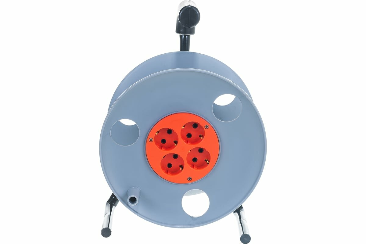 GLANZEN Катушка без проводов с 4 гнездами и заземлением Ф270мм EL-00-270Z00-00006425