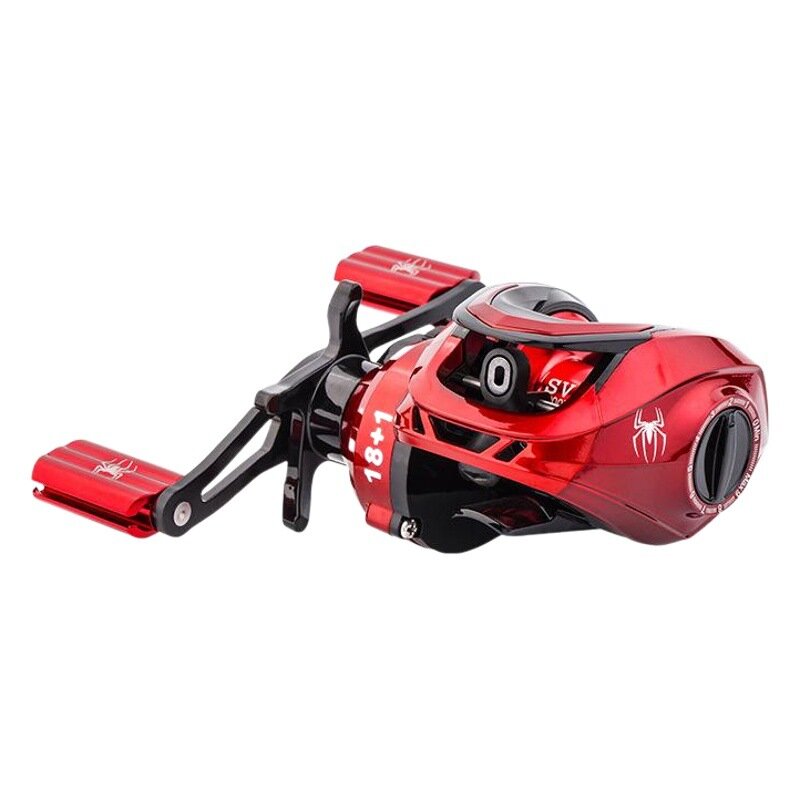 Рыболовная катушка, левая рука-паук, красная, с чашечкой, для микрообъектов