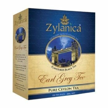 Чай черный ZYLANICA с бергамотом, 100 пакетиков. Зиланика Earl Grey Tea