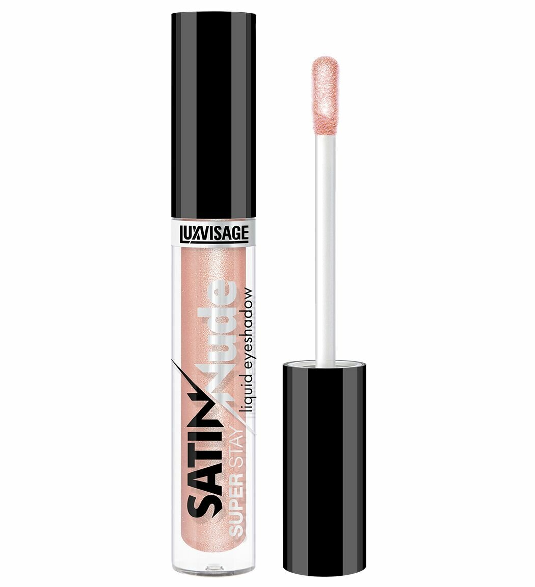 Тени для век жидкие LUXVISAGE SATIN NUDE super stay тон 202 Pastel Peach