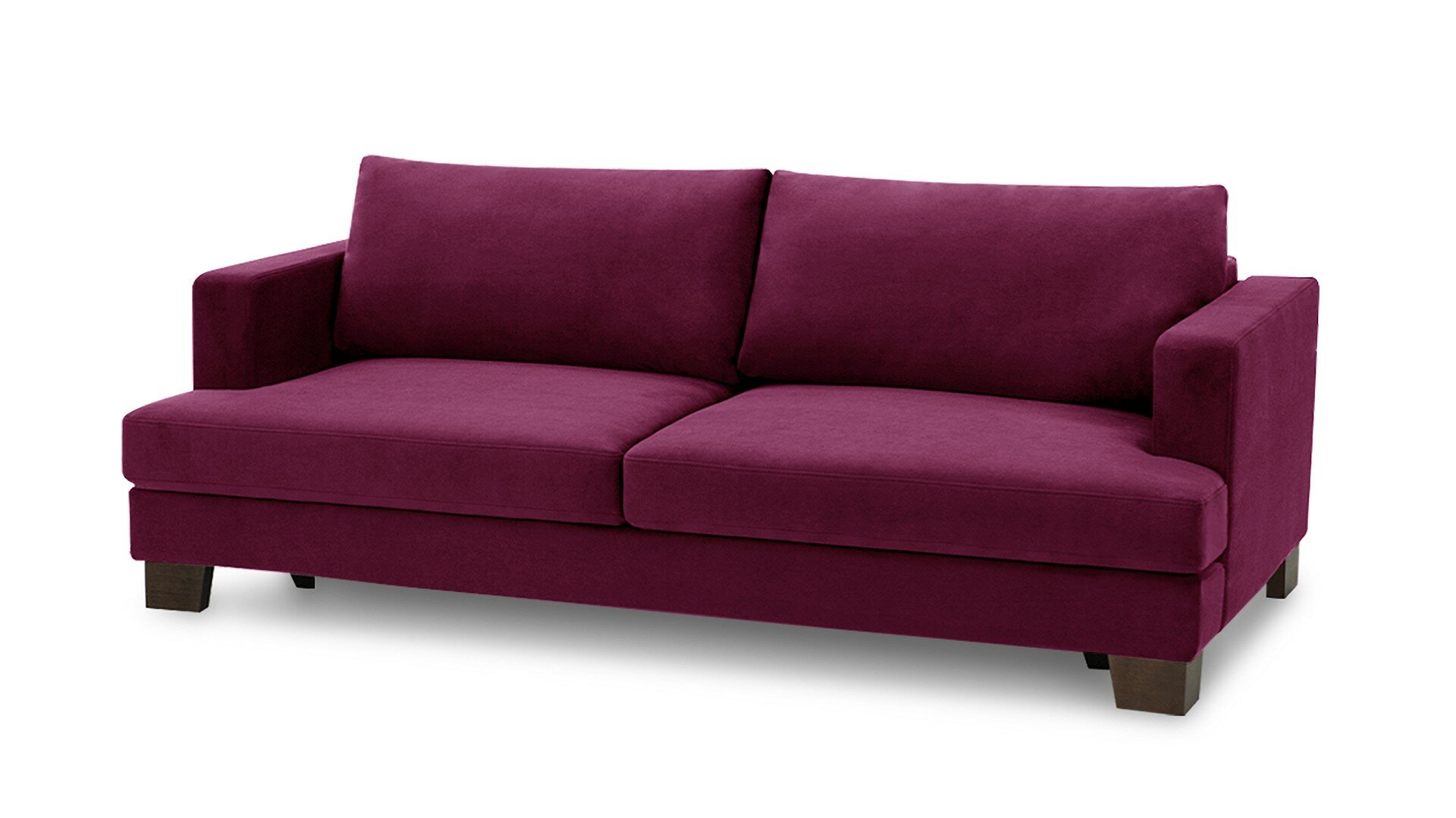 Диван Марсель Vivaldi 35 NEW 220x116x90 см, темно-бордовый , еврокнижка GOODFORM