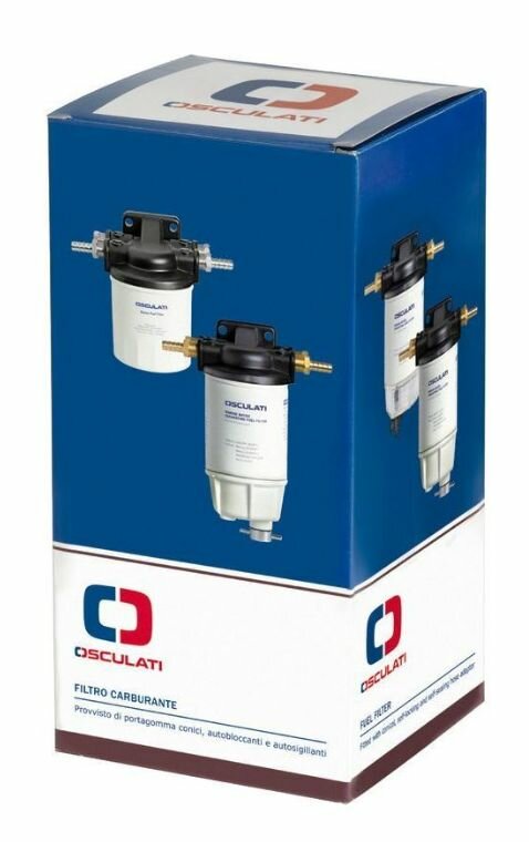 Фильтр топливный 10мк Osculati с креплением и водосборником