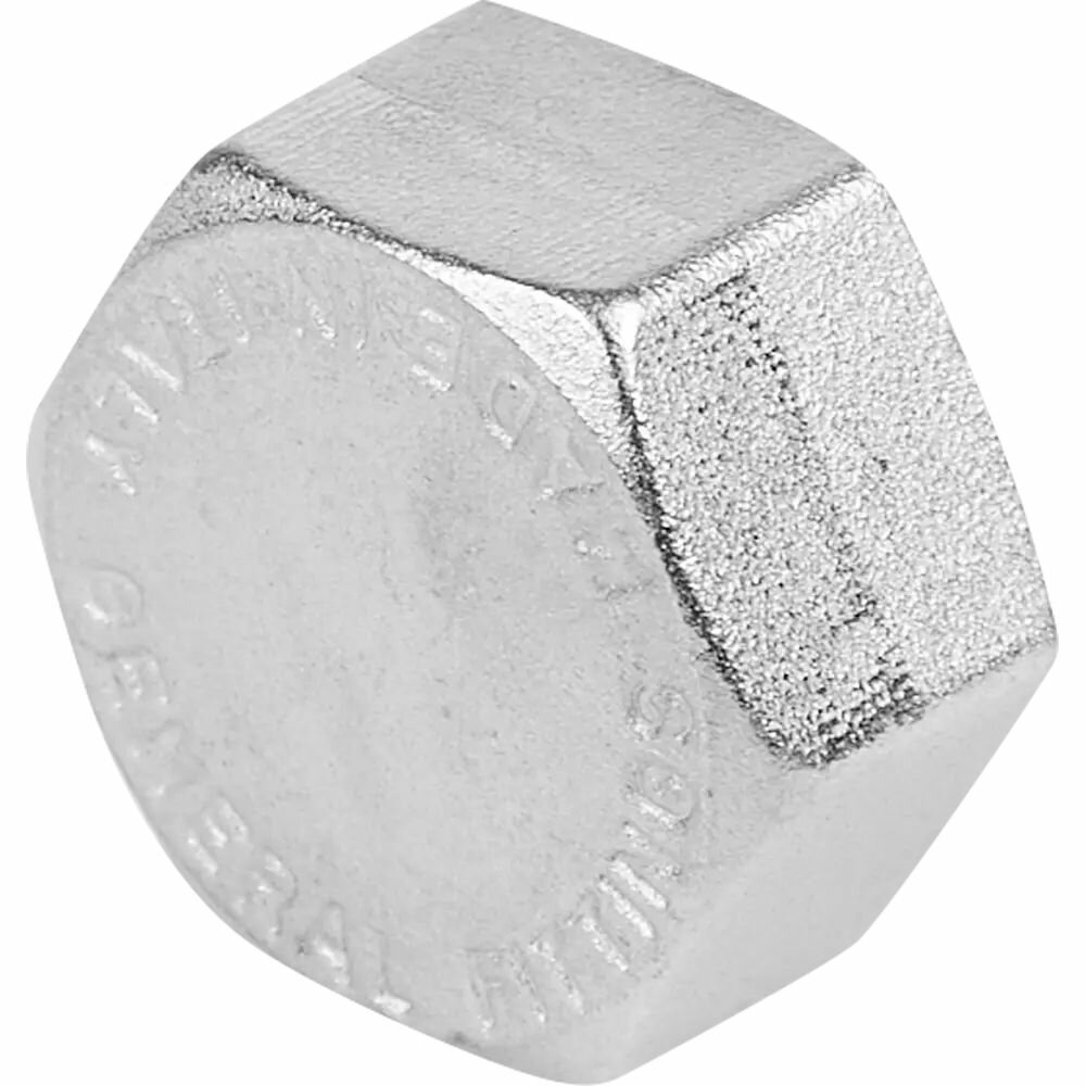 Заглушка 1/2" ВР никелированная латунь