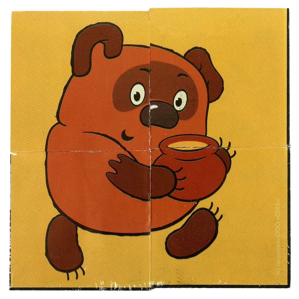 Набор из 4-х кубиков Винни-пух. Союзмультфильм Умные игры 01318-WINNIE