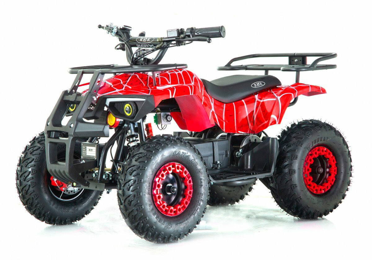 Детский электроквадроцикл RiverToys TIKI LUX Красный Spider