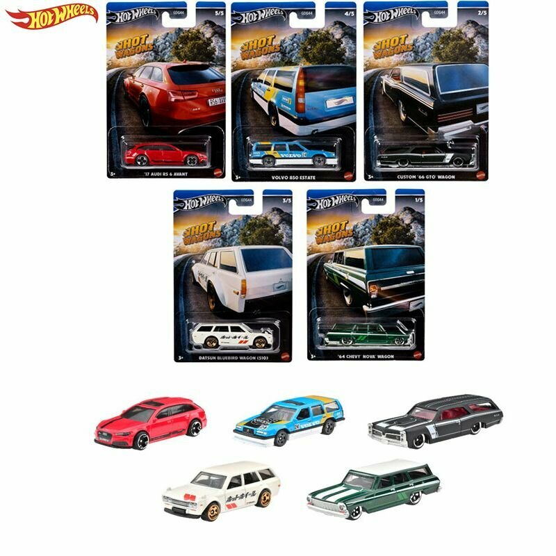 Машинка коллекционная Mattel Hot Wheels Wagons Series 2024 GDG44-5 шт