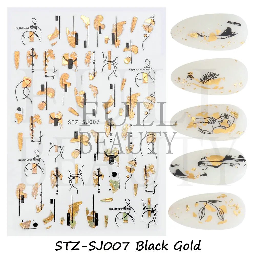 3D наклейки для ногтей с синими и зелеными глазами, самоклеящиеся наклейки-слайдеры, татуировка с большими глазами, страшные наклейки для ногтевого дизайна, украшения «сделай сам», аксессуары