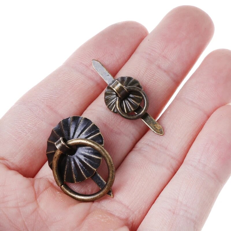 Ручки для шкафов OOTDTY винтажные зеленые бронзовые L