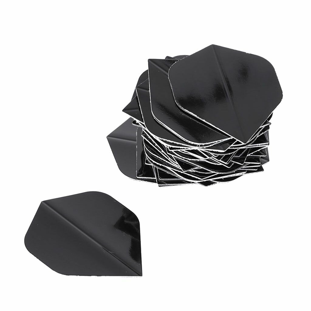 Дартс, Одноцветные крылья дартса - черные, 50 штук