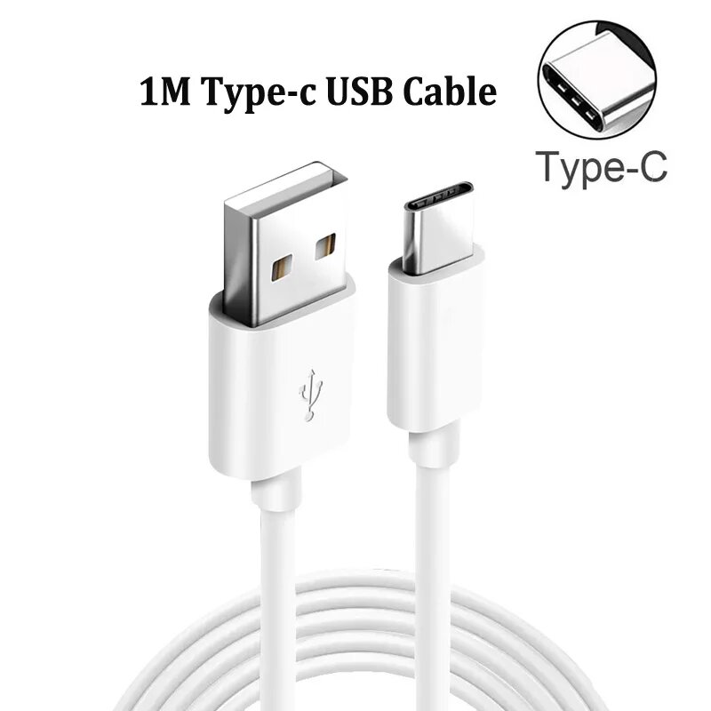 Адаптер зарядного устройства USB Type-c для Redmi 9 9T 10X Note 8T 9S 7 8 9 Pro Xiaomi 10T A3 8 9 10 Lite Pro, зарядное устройство USB 1m For Type-c