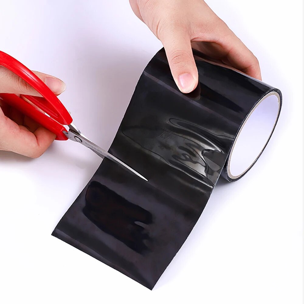 Самофиксирующаяся лента для труб 150 см черная/белая черный