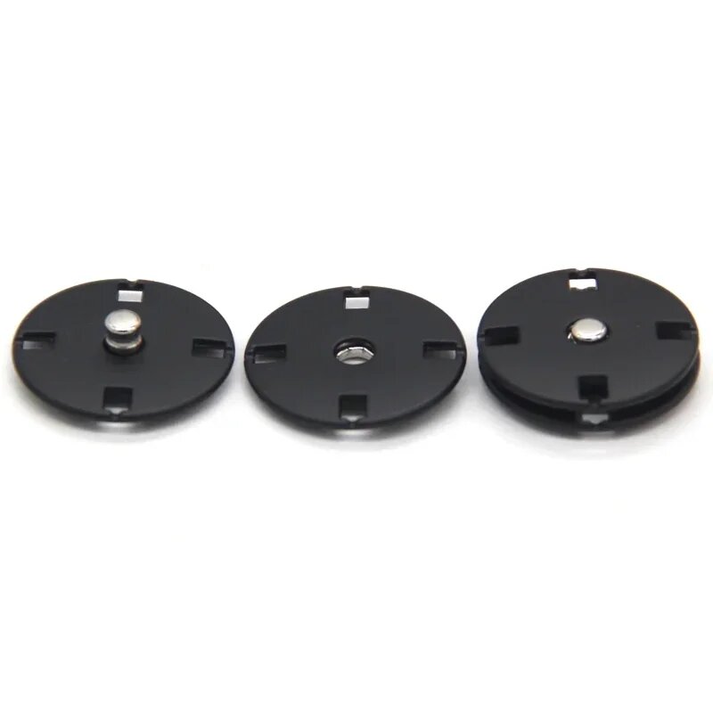 Металлические круглые кнопки DOTOLLE 10/15/20/25 мм 21mm 6pcs, Черный, Black
